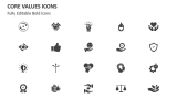 Core Values Icons for PowerPoint and Google Slides - PPT Slides