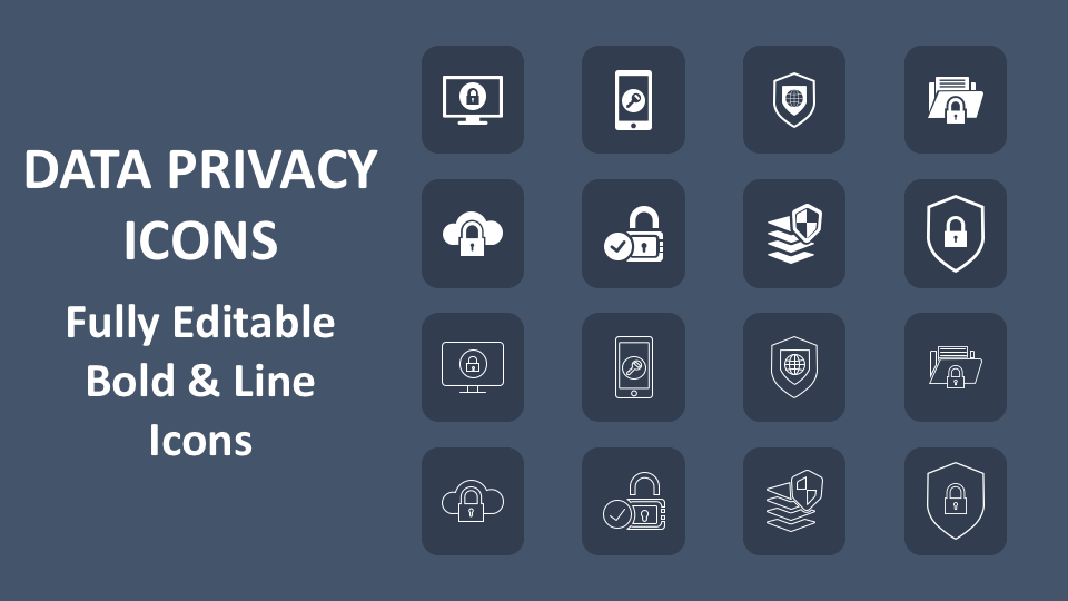Data Privacy Icons PowerPoint Presentation Slides - PPT Template