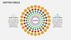 Dotted Circle PowerPoint Presentation Slides - PPT Template