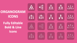 Organogram Icons for PowerPoint and Google Slides - PPT Slides