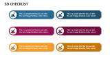 3D Checklist PowerPoint and Google Slides Template - PPT Slides