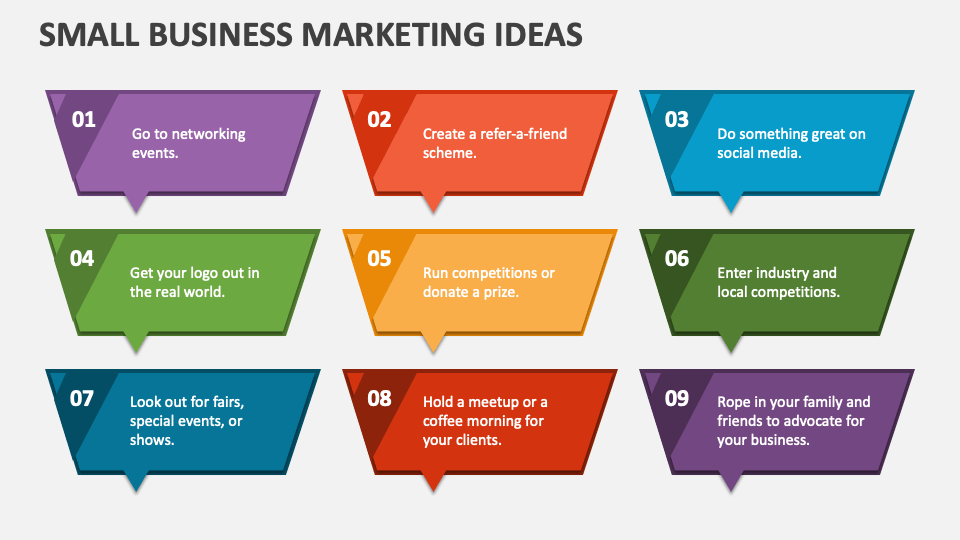 Small Business Marketing Ideas PowerPoint and Google Slides Template ...