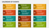 Calendar of Events PowerPoint and Google Slides Template - PPT Slides