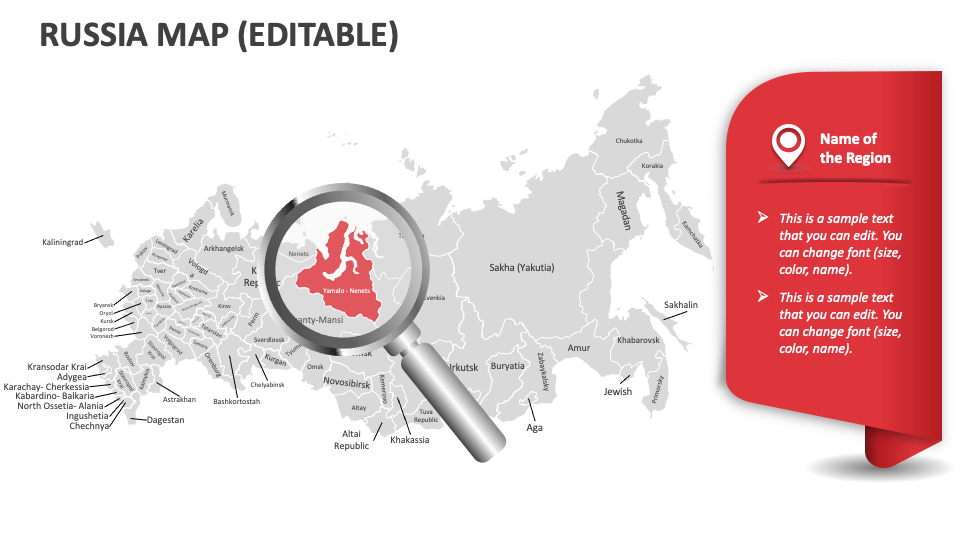 Russia Map PowerPoint Presentation Slides - PPT Template