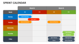 Sprint Calendar PowerPoint and Google Slides Template - PPT Slides