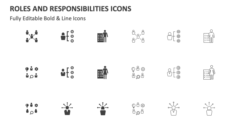 Roles And Responsibilities Icons for PowerPoint and Google Slides - PPT ...