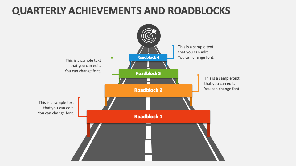 Quarterly Achievements and Roadblocks PowerPoint Presentation Slides ...