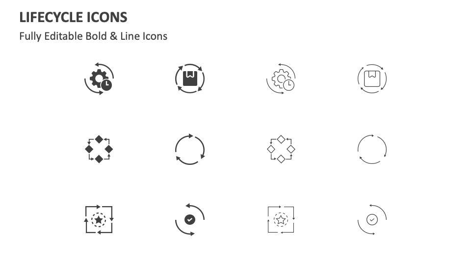 Lifecycle Icons for PowerPoint and Google Slides - PPT Slides