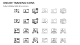 Online Training Icons PowerPoint Presentation Slides - PPT Template