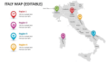 Italy Map PowerPoint Presentation Slides - PPT Template