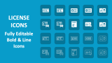 License Icons for PowerPoint and Google Slides - PPT Slides