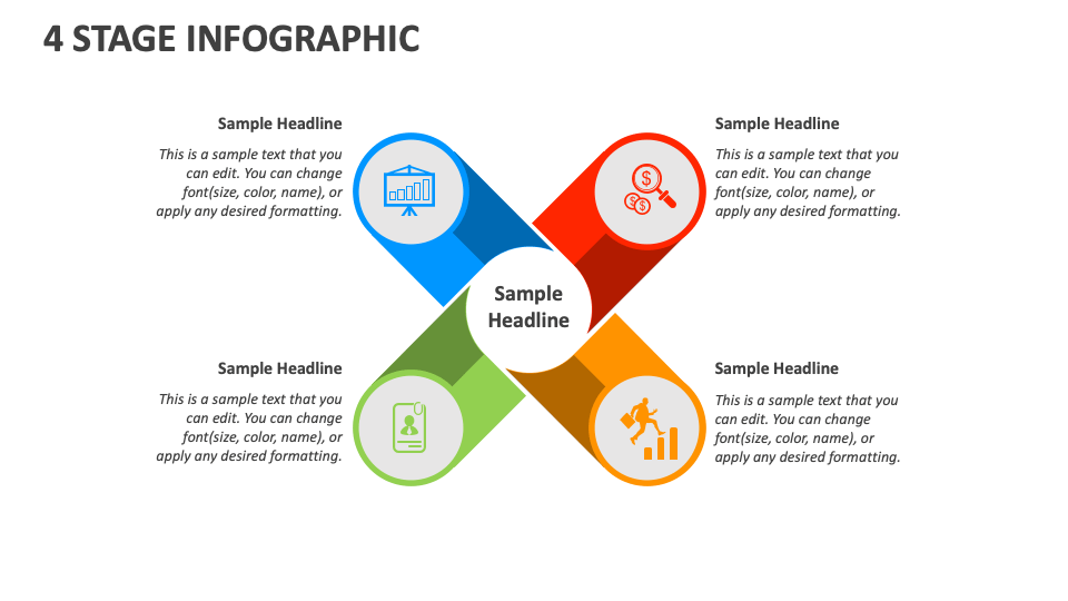 4 Stage Infographic PowerPoint Presentation Slides - PPT Template