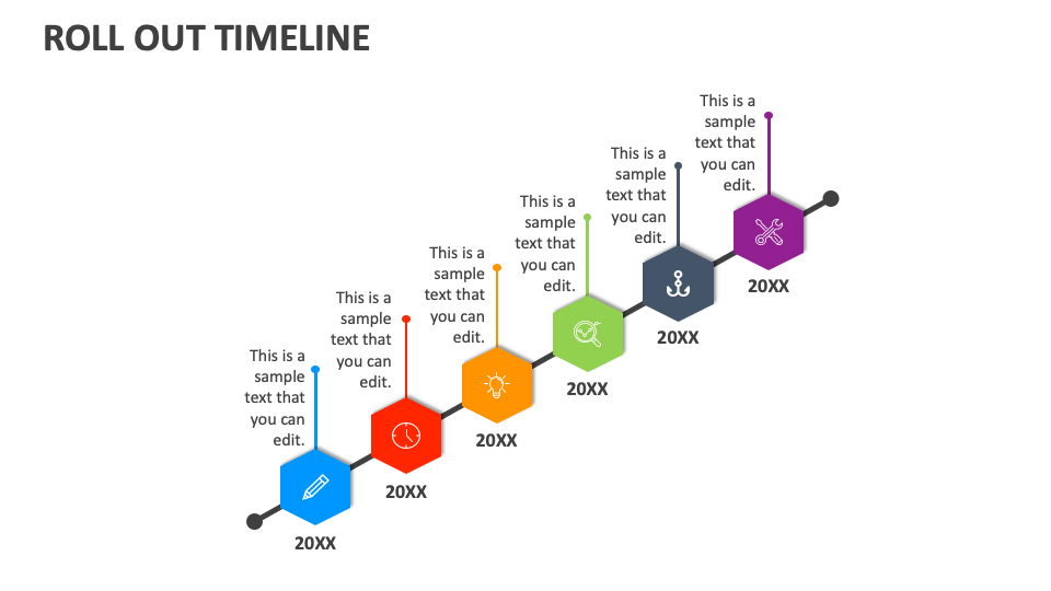 Roll Out Timeline PowerPoint and Google Slides Template - PPT Slides