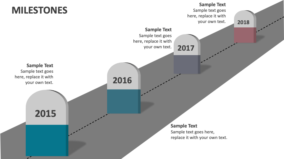 Milestones Template for PowerPoint and Google Slides - PPT Slides