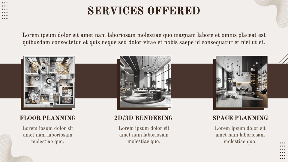 Interior Designer Portfolio Template for Google Slides and PowerPoint ...