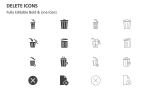 Delete Icons for Google Slides and PowerPoint