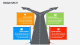 Road Split PowerPoint and Google Slides Template - PPT Slides