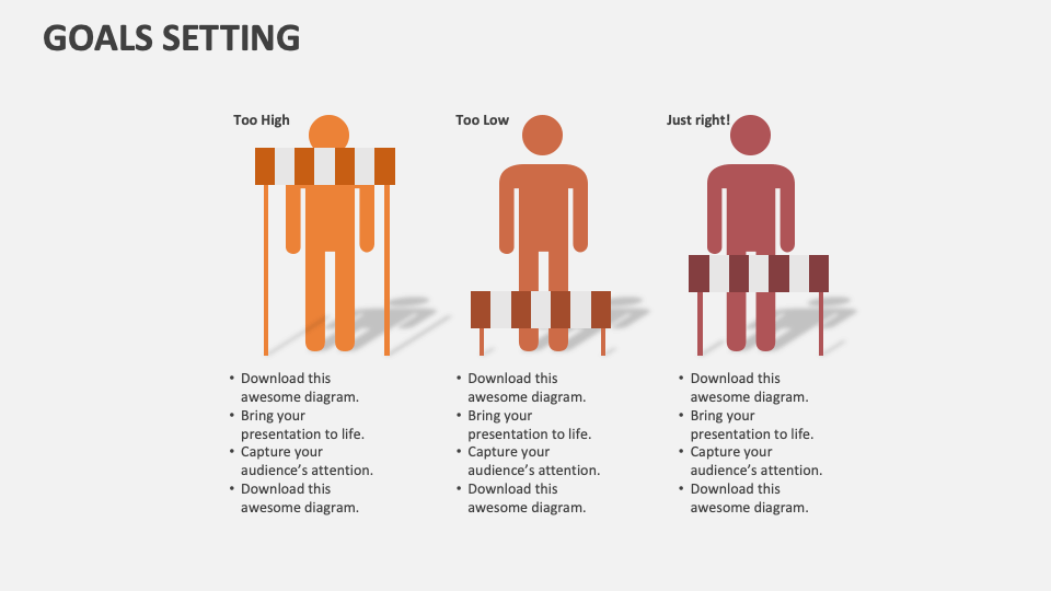 Goals Setting Template for PowerPoint and Google Slides - PPT Slides