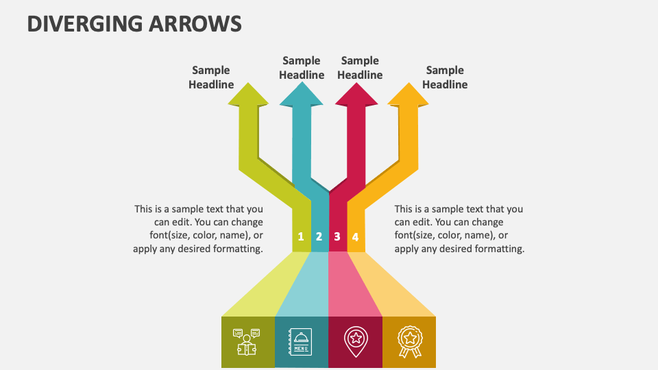 Diverging Arrows PowerPoint and Google Slides Template - PPT Slides