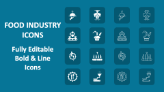 Food Industry Icons for Google Slides and PowerPoint