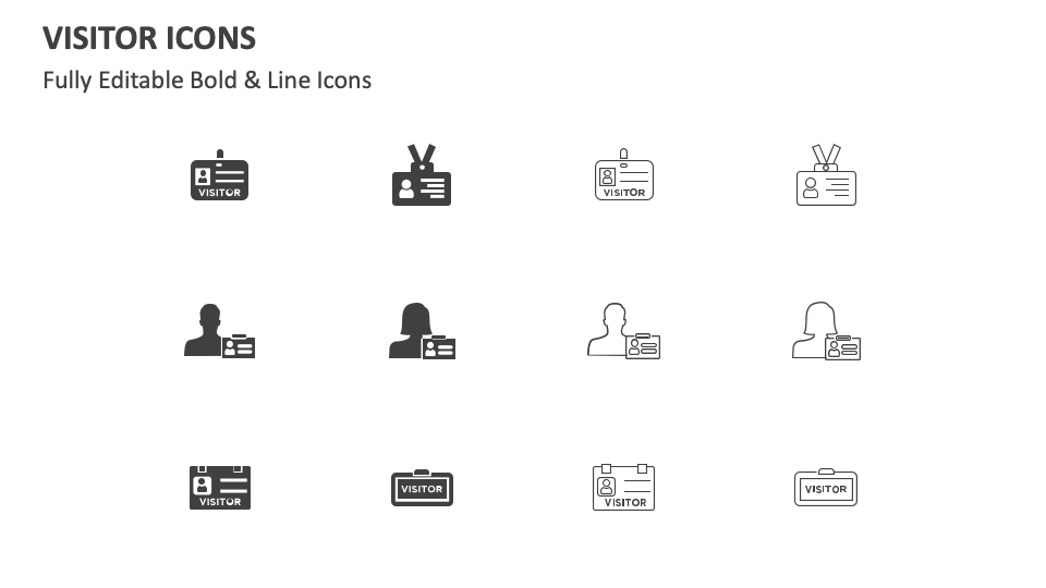 Visitor Icons for Google Slides and PowerPoint
