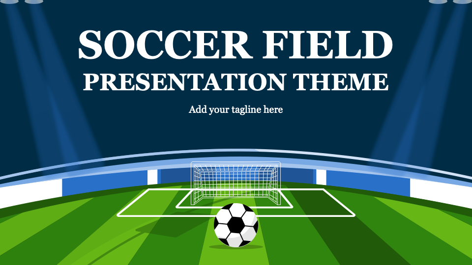 Free Soccer Field Presentation Theme for Google Slides and PowerPoint