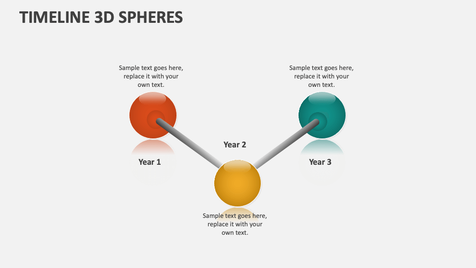 Timeline 3D Spheres Template for PowerPoint and Google Slides - PPT Slides