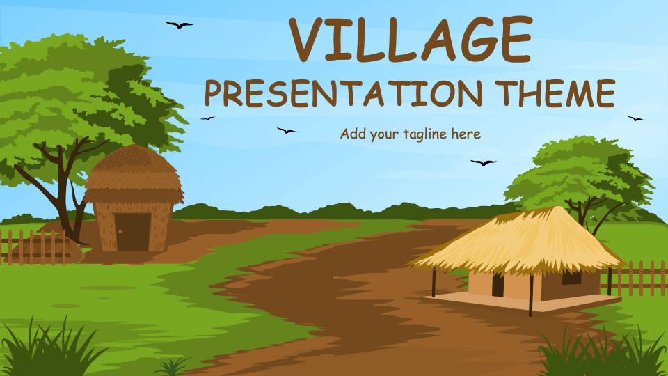 Village Presentation Theme for PowerPoint and Google Slides - PPT Slides