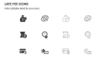 Late Fee Icons for Google Slides and PowerPoint