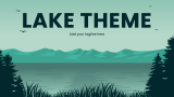 Free Lake Presentation Theme for Google Slides and PowerPoint