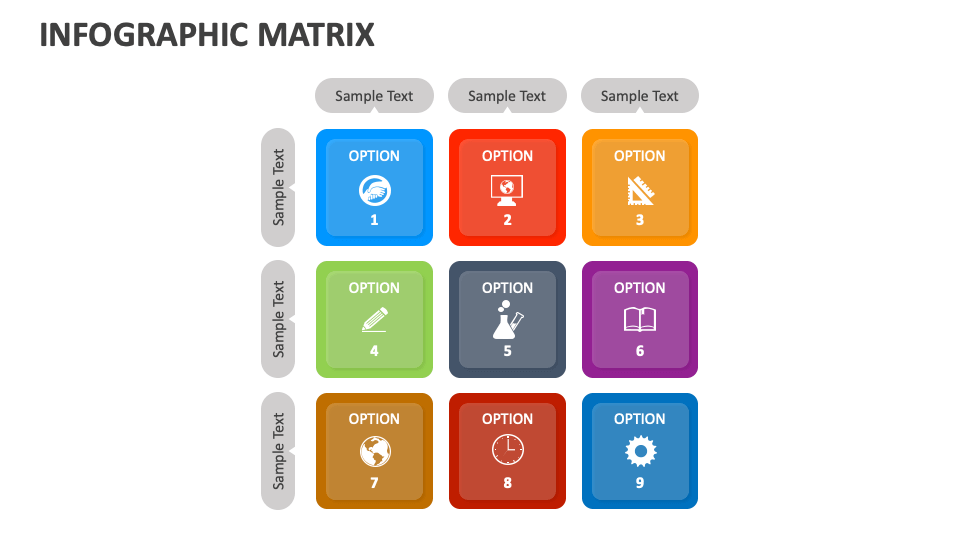 Infographic Matrix PowerPoint and Google Slides Template - PPT Slides