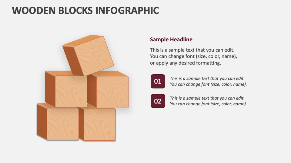 Wooden Blocks Infographic PowerPoint and Google Slides Template - PPT ...