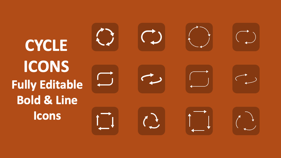 Cycle Icons for Google Slides and PowerPoint