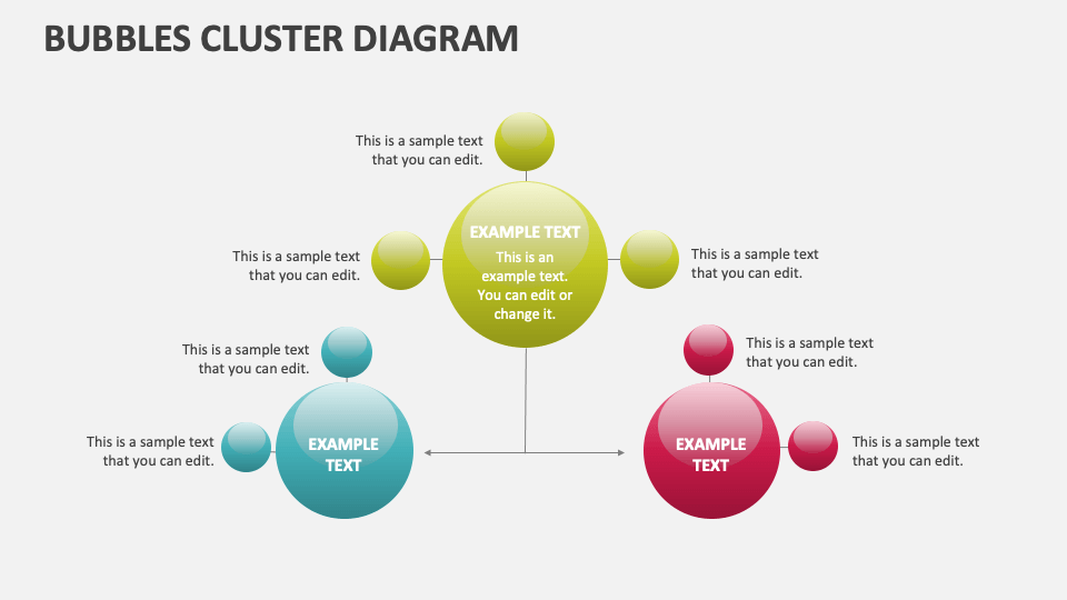 Bubbles Cluster Diagram for PowerPoint and Google Slides - PPT Slides