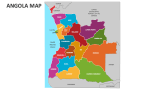 Angola Map for Google Slides and PowerPoint - PPT Slides