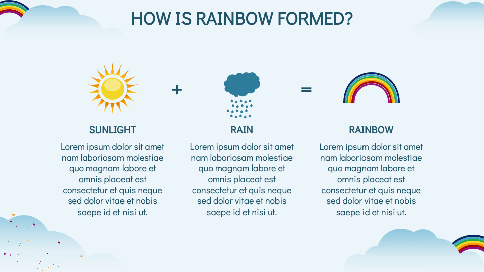 Free Rainbow Presentation Theme for Google Slides and PowerPoint