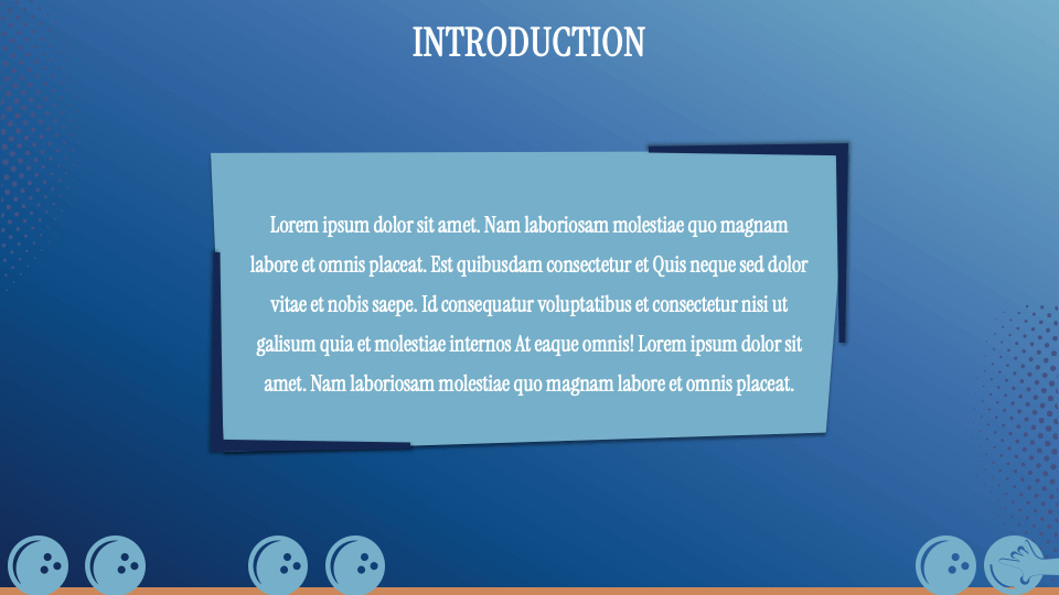Free Bowling Presentation Theme for Google Slides and PowerPoint