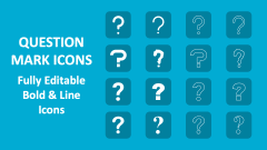 Question Mark Icons for Google Slides and PowerPoint