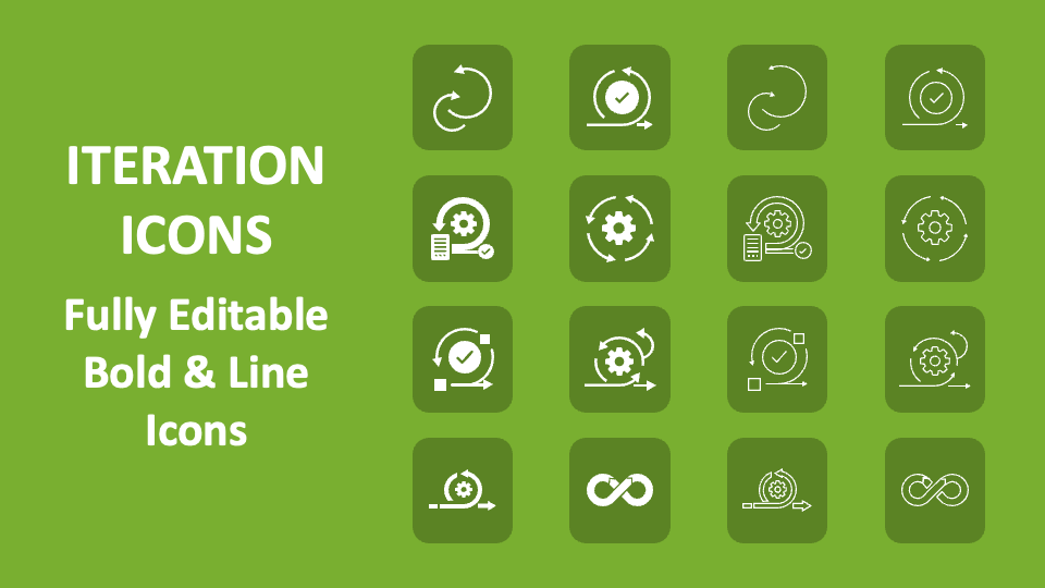 Iteration Icons for Google Slides and PowerPoint