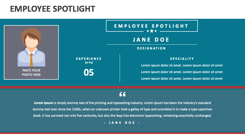 Employee Spotlight Template for PowerPoint and Google Slides - PPT Slides