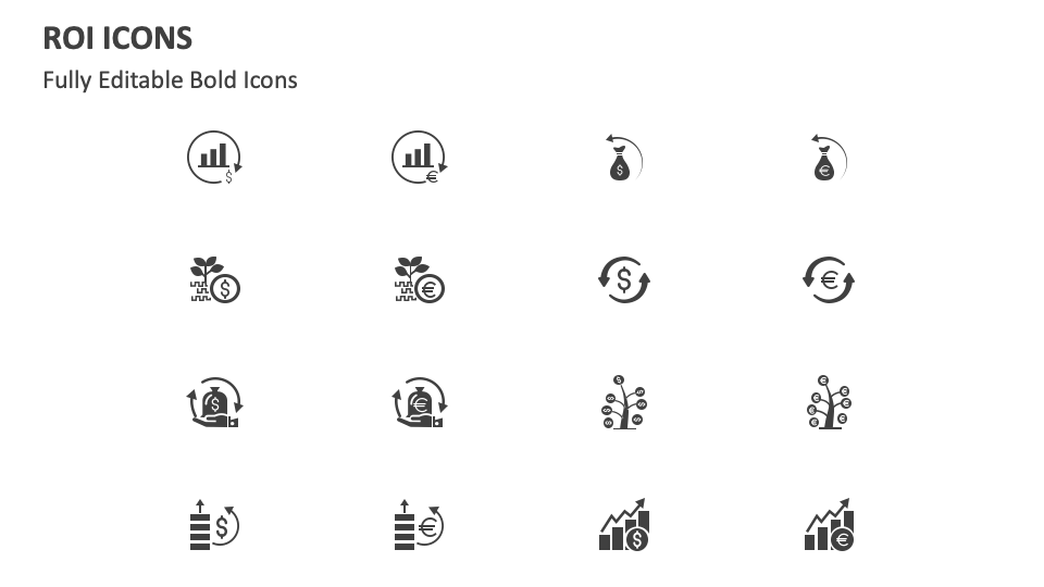 ROI Icons for Google Slides and PowerPoint