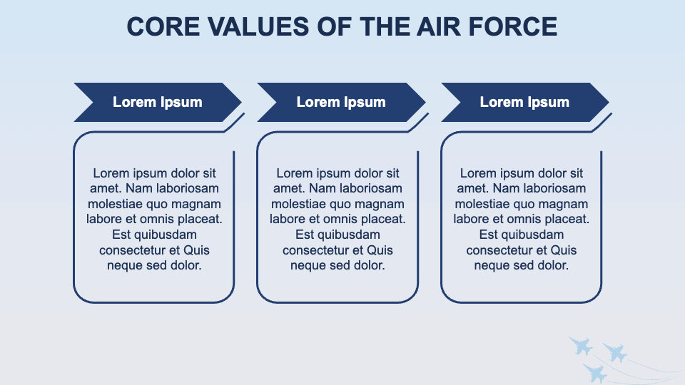 Free Air Force Theme for PowerPoint and Google Slides - PPT Slides