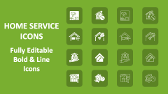 Home Service Icons for Google Slides and PowerPoint