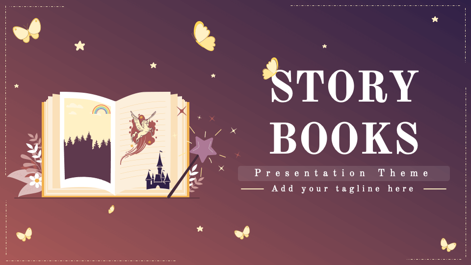 Free Story Books Presentation Theme for Google Slides and PowerPoint