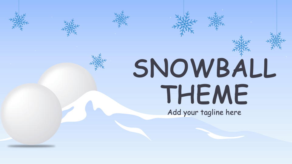Snowball Presentation Theme for PowerPoint and Google Slides - PPT Slides