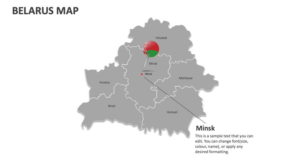 Belarus Map for Google Slides and PowerPoint - PPT Slides