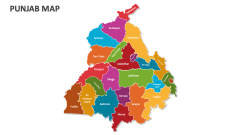 Punjab Map for Google Slides and PowerPoint - PPT Slides