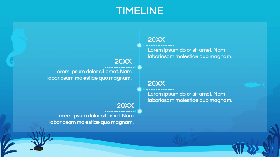 Free Sea Background Presentation Theme for Google Slides and PowerPoint