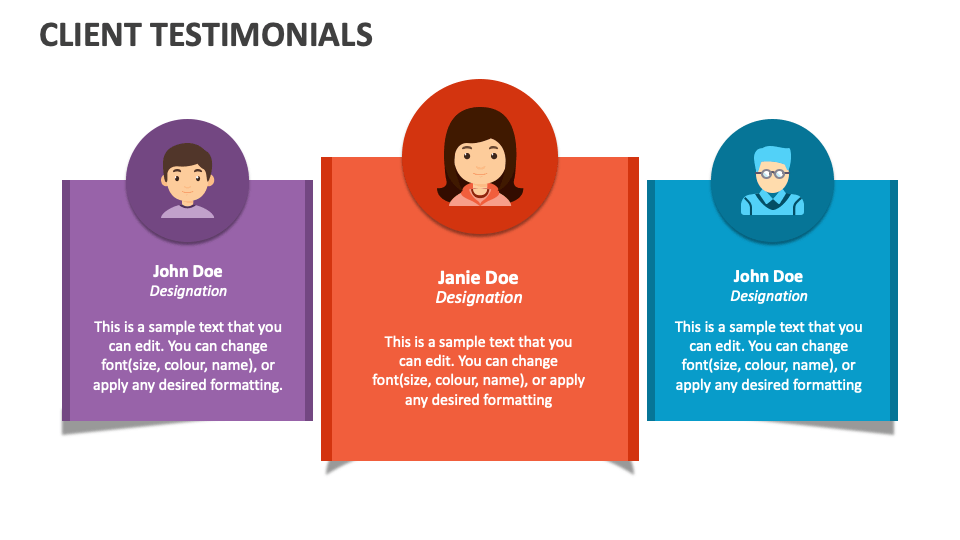 Client Testimonials PowerPoint and Google Slides Template - PPT Slides