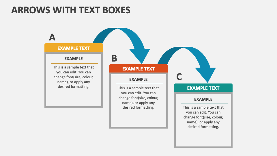 Arrows with Text Boxes Template for PowerPoint and Google Slides - PPT ...